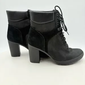 Timberland | Shoes | Timberland Womens 35 Heel Leather Boots Overall ...
